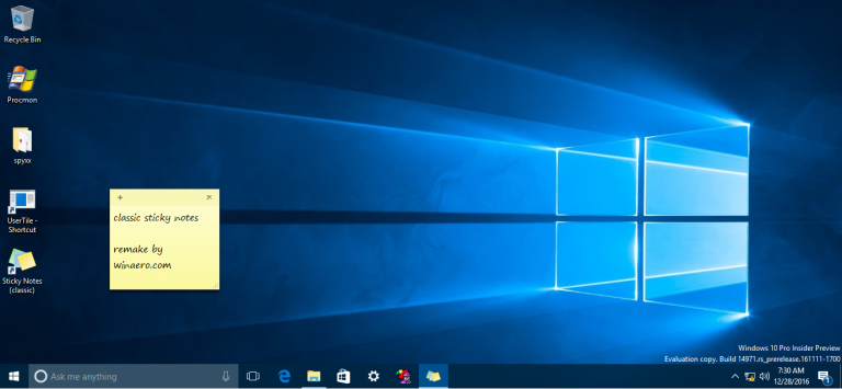Create New Sticky Notes From Taskbar In Windows 10