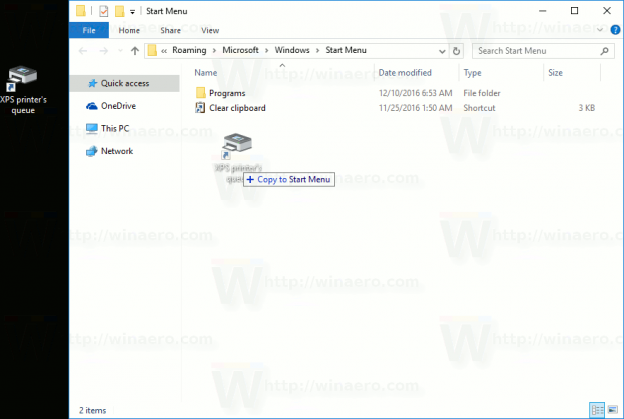Open Printer Queue With a Shortcut in Windows 10