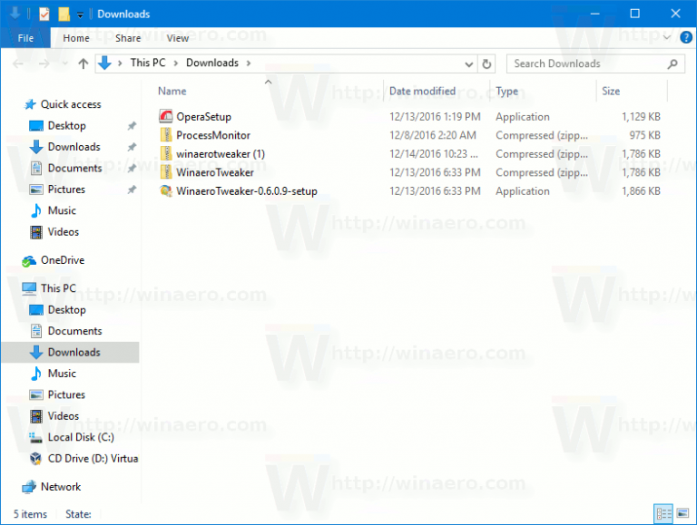 Open File Explorer to Downloads Folder in Windows 10