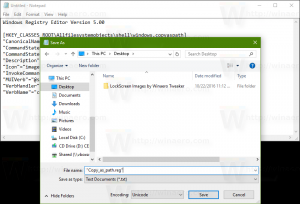 Get Copy Path Always Visible in Context Menu in Windows 10