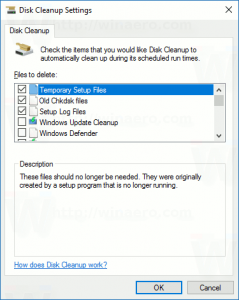 Disk Cleanup Cleanmgr Command Line Arguments in Windows 10