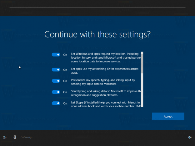 Change Diagnostic and Usage Data Settings in Windows 10