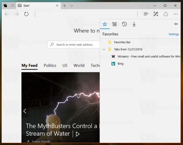 Set Tabs Aside in Microsoft Edge (Tab Groups)