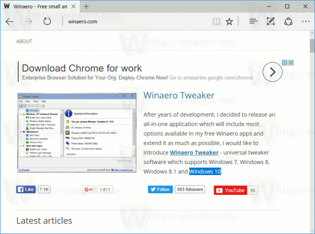 Search Selected Text in Google from Context Menu in Edge