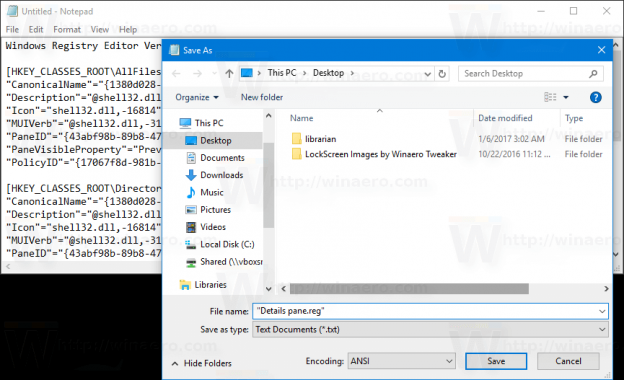 Add Details Pane Context Menu In Windows 10