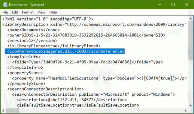 Change Icons of Default Libraries in Windows 10