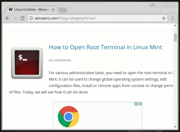 How to install Google Chrome in Linux Mint 18