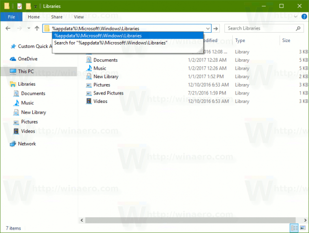 Change Icons of Default Libraries in Windows 10