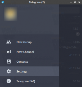 Restore Default Theme in Telegram Desktop (Remove Custom Theme)