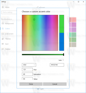 Set Custom Color for Title Bars and Taskbar in Windows 10