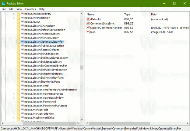 Add Manage Library Context Menu in Windows 10