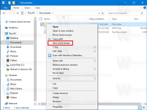 Add Item Check Boxes Context Menu in Windows 10