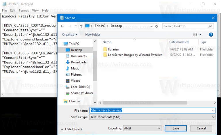 Add Item Check Boxes Context Menu in Windows 10
