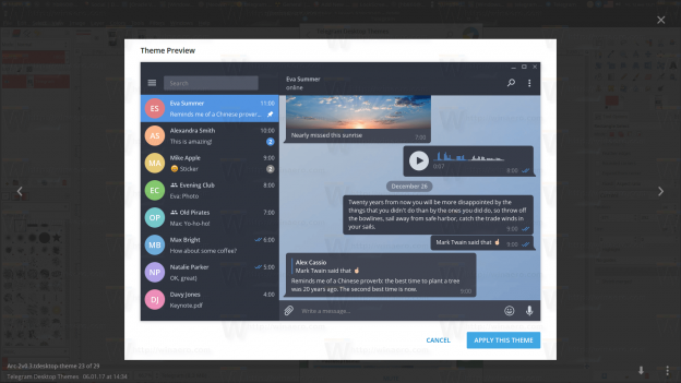 How to Install Themes in Telegram Desktop