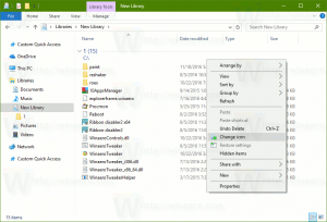 Add Change Icon to Library Context Menu in Windows 10