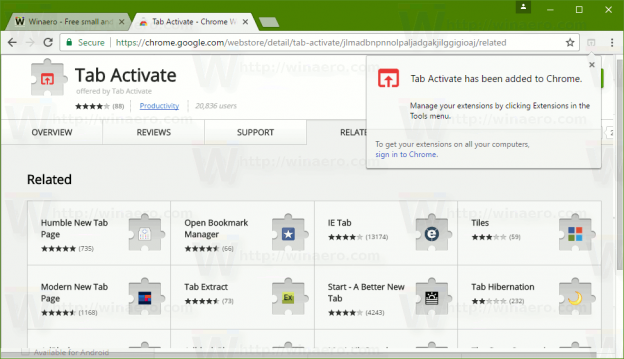 Automatically Make Background Tab Active in Google Chrome