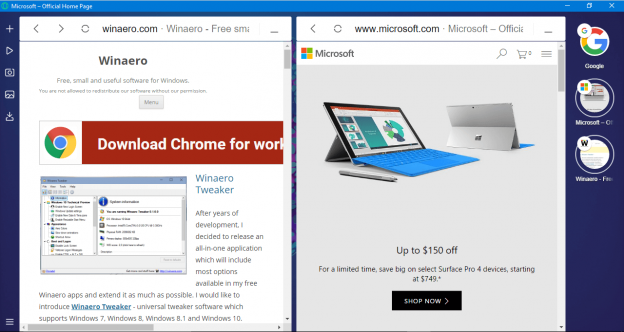 Neon is a new concept browser from Opera