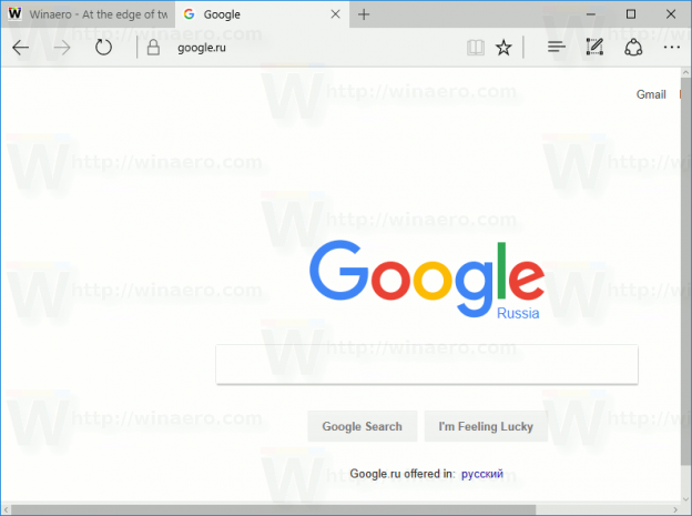 Set Google as Default Search in Microsoft Edge