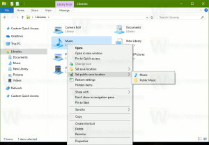 Add Set Save Location to Context Menu of Library in Windows 10