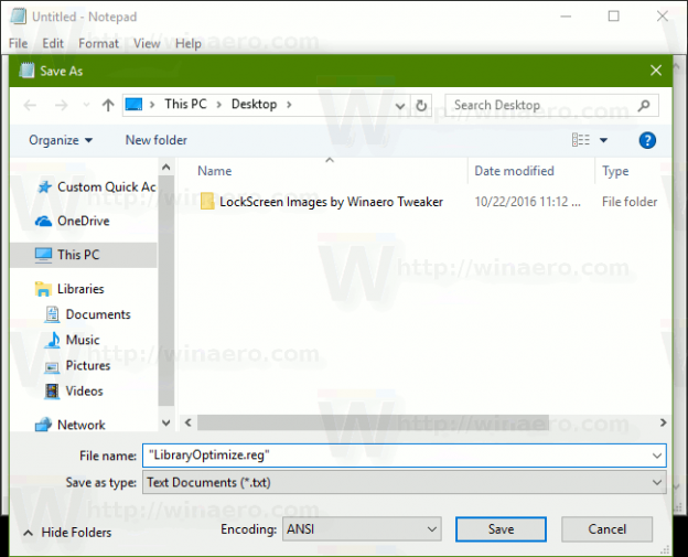 Add Optimize Library For to Context Menu in Windows 10