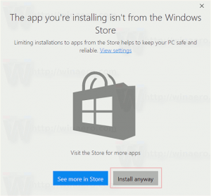 Choose Where Apps Can Be Installed From In Windows 10