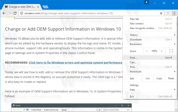 How To Enable Print Scaling in Google Chrome