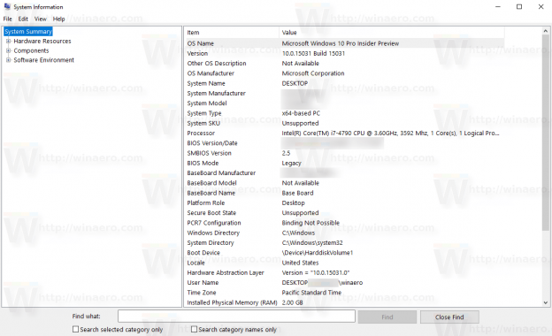 How to See System Information in Windows 10