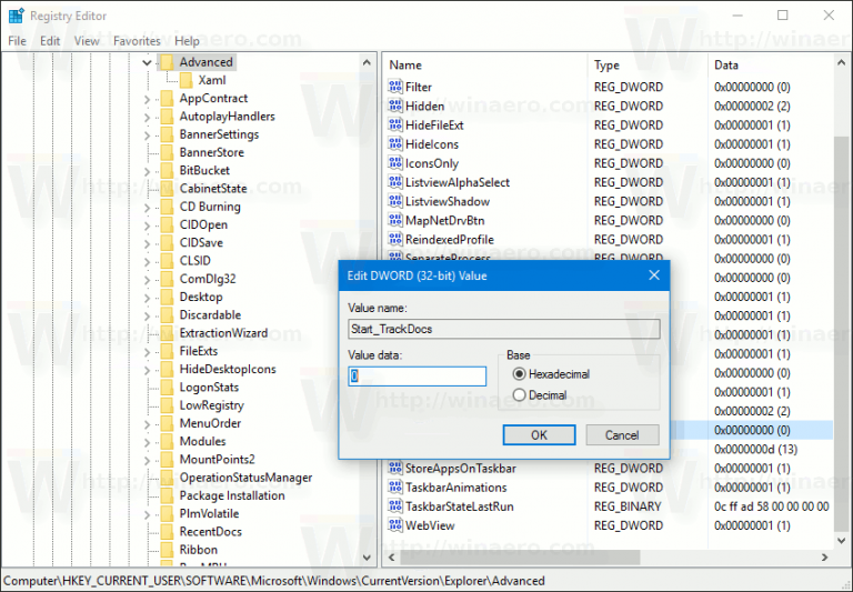 How To Disable Jump Lists In Windows 10