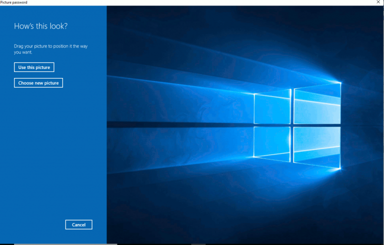 Windows 10 Picture Password - Add, Change or Remove