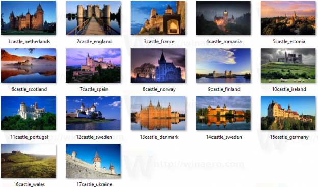 Castles of Europe Theme for Windows 10, 8 and 7