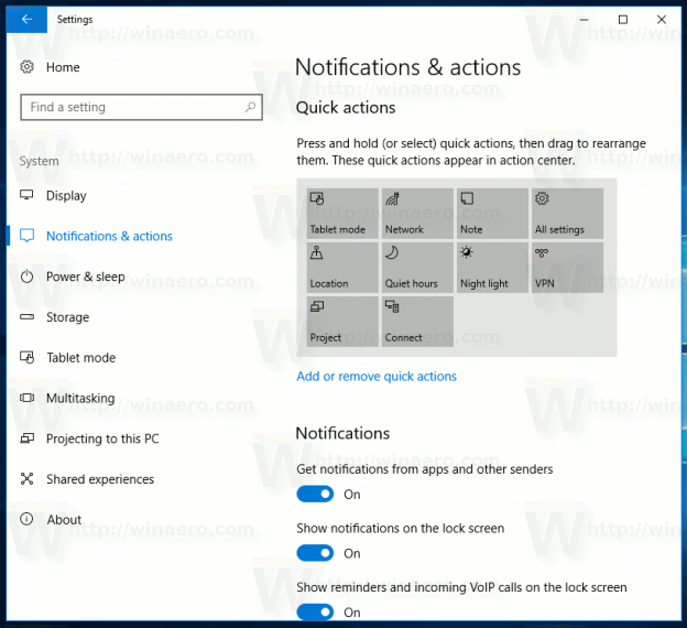 How to Disable Action Center Notifications in Windows 10