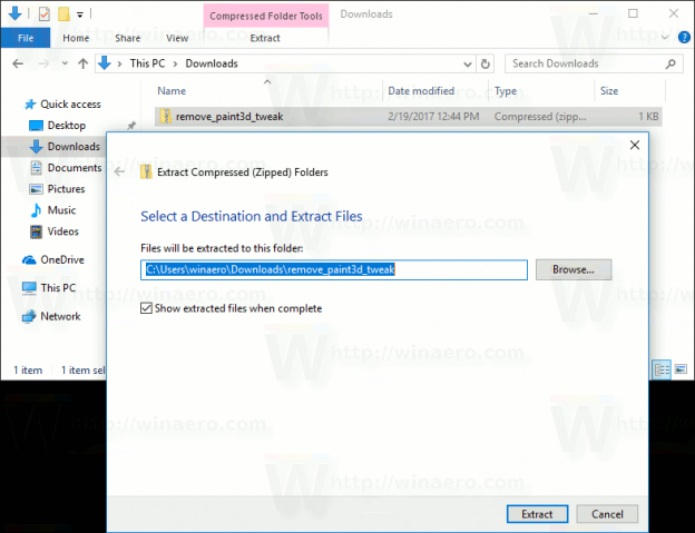 Remove Edit With Paint 3D From Context Menu in Windows 10