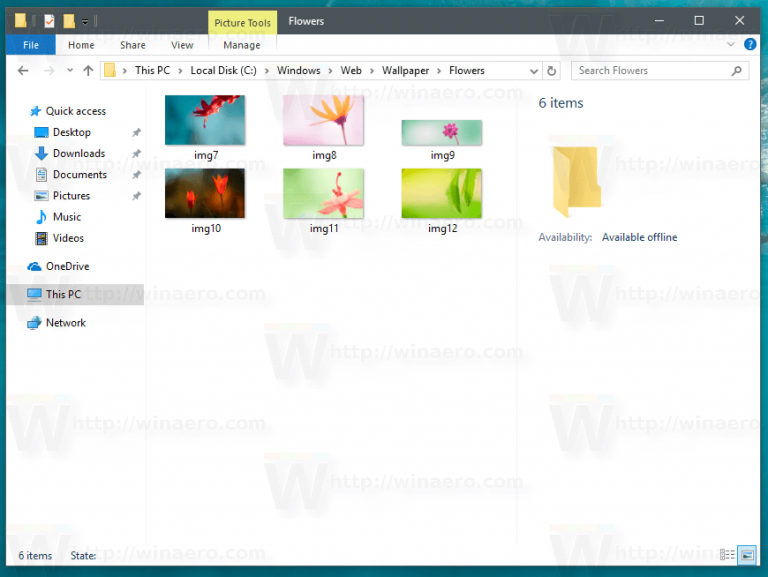 Where are Windows 10 Default Wallpapers Stored