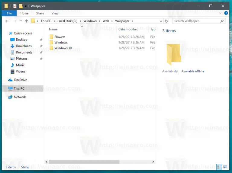 Where are Windows 10 Default Wallpapers Stored