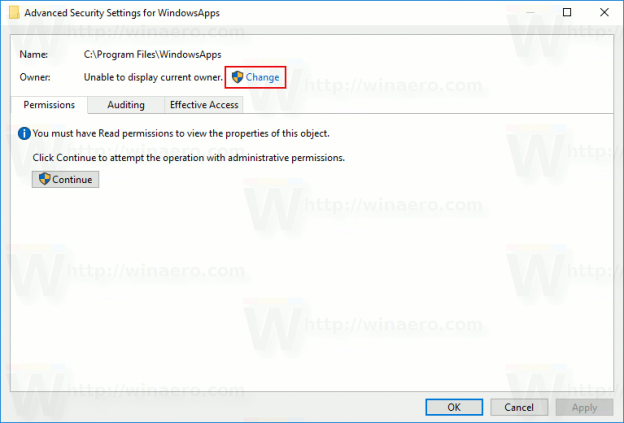 How to Open WindowsApps Folder in Windows 10