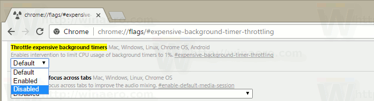 Disable Tab Throttling in Google Chrome