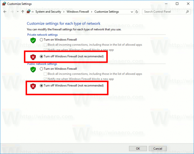 How To Disable Windows Firewall in Windows 10