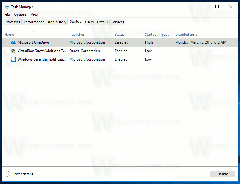 Get more details about Startup in Windows Task Manager