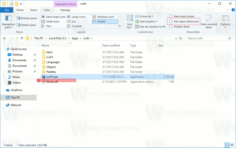 How to Show or Hide File Extensions in Windows 10