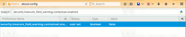 Disable Insecure Login Prompt in Firefox