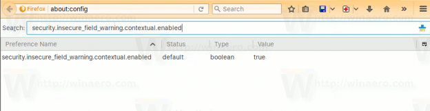 Disable Insecure Login Prompt in Firefox