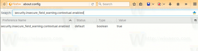 Disable Insecure Login Prompt in Firefox