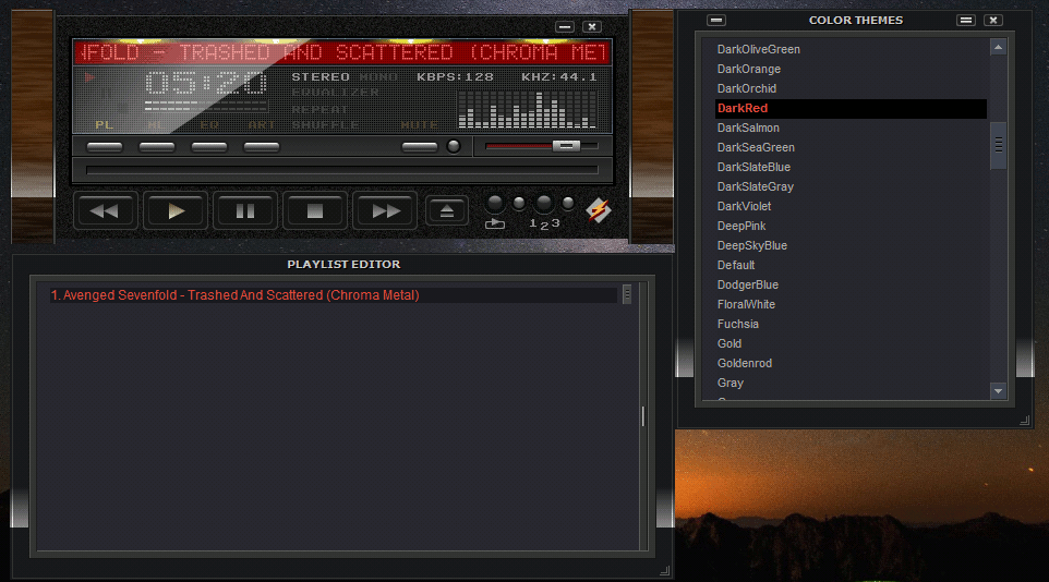 Quinto Black CT 1.9 Skin for Winamp: a New Equalizer