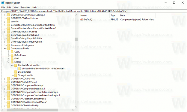 Remove Extract All from Context Menu in Windows 10