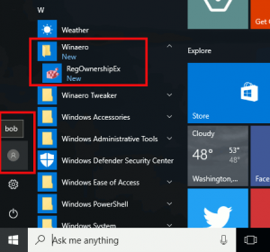 Add Items to All Apps in Start Menu in Windows 10