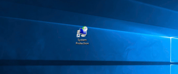 Create System Protection Shortcut In Windows 10