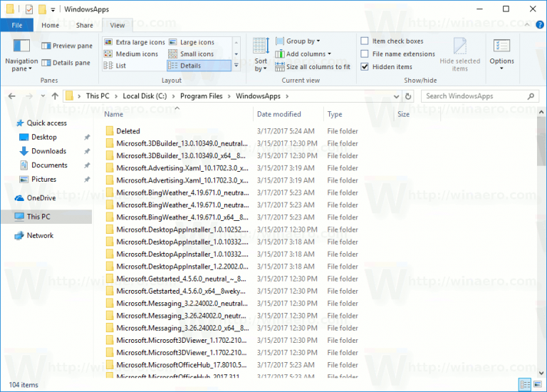 How to Open WindowsApps Folder in Windows 10