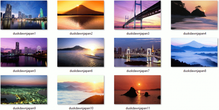 Dusk and Dawn in Japan theme for Windows 10, 8 and 7