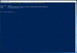 Get File Hash With PowerShell in Windows 10