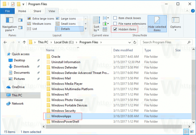 How to Open WindowsApps Folder in Windows 10